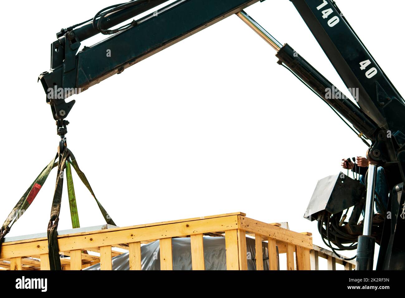 Mobile crane isolated hi-res stock photography and images - Alamy