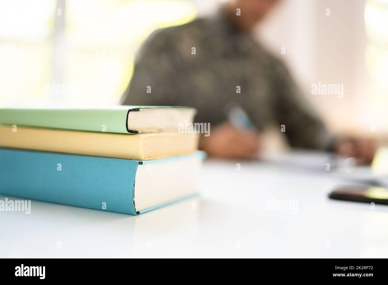 Military Student Education. Army Soldier Veteran Stock Photo - Alamy