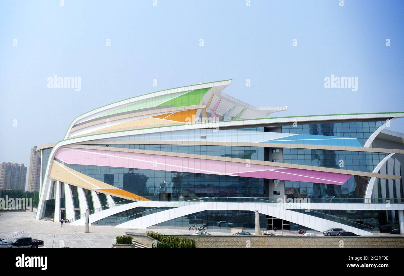 The futuristic architecture in Weifang Kite Capital Square, Shandong ...