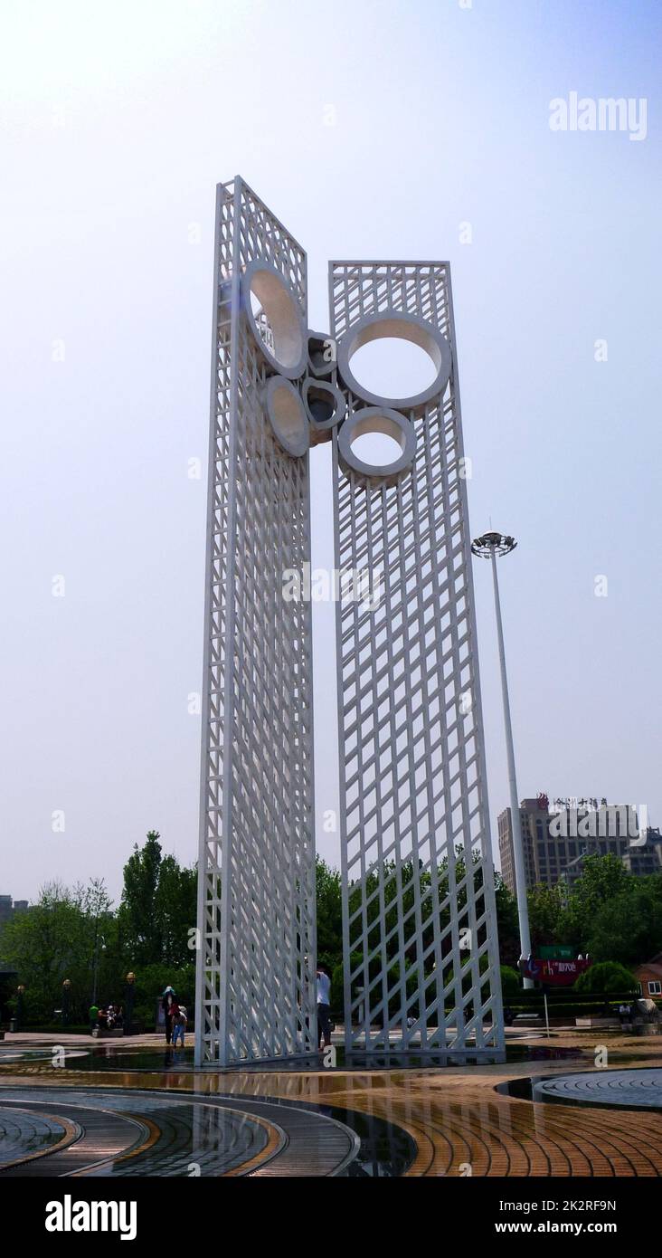 The futuristic architecture in Weifang Kite Capital Square, Shandong ...