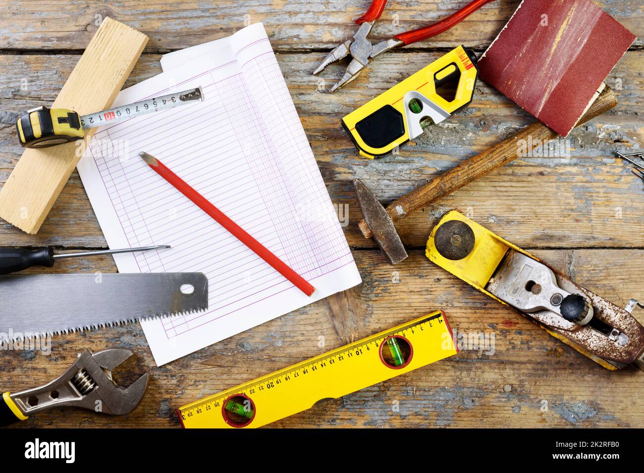 Carpenters hand tools hi-res stock photography and images - Alamy