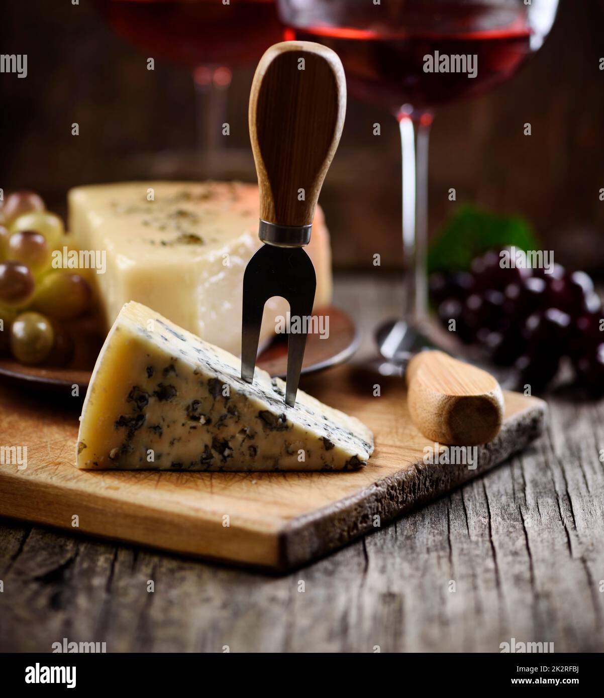 Slice danish blue cheese hi-res stock photography and images - Alamy