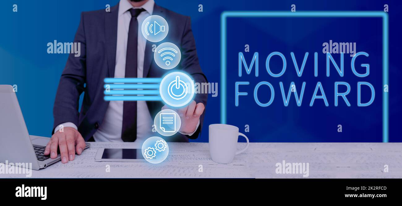 Conceptual caption Moving Foward. Business approach Towards a Point ... Conceptual caption Moving Foward. Business approach Towards a Point ...