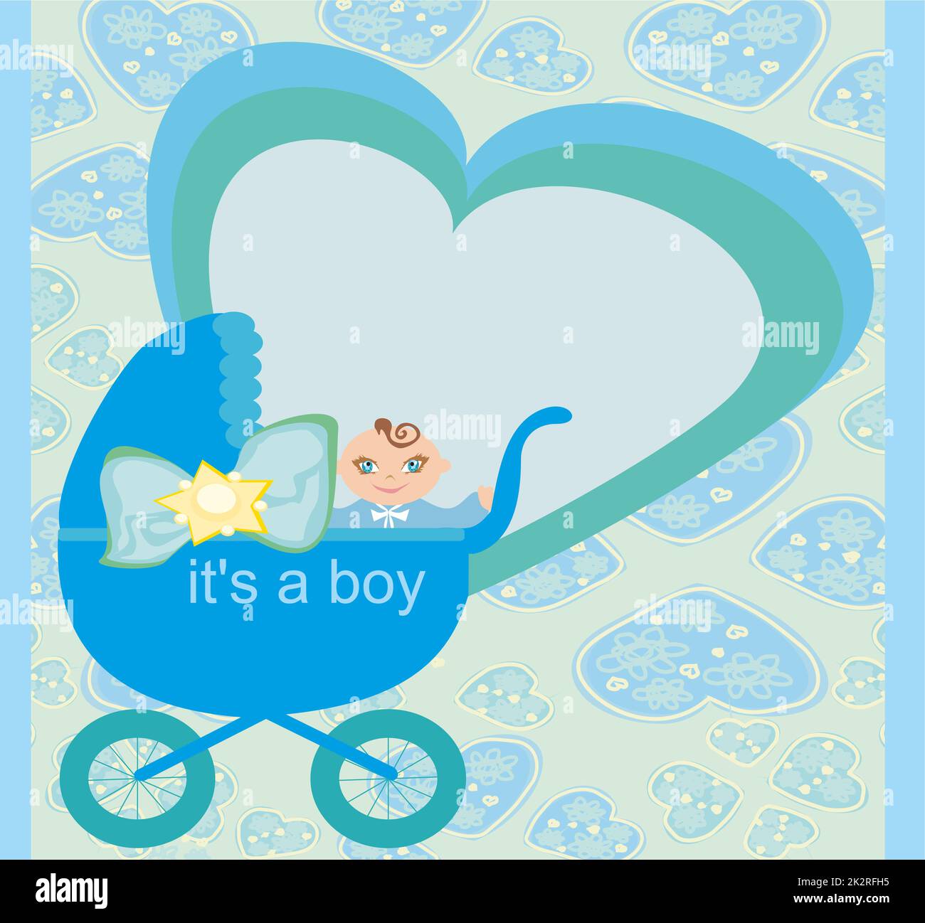 Baby card - Its a boy Stock Photo - Alamy