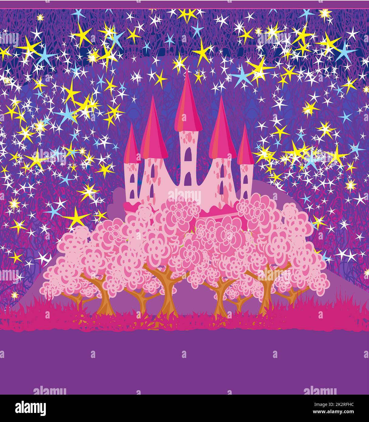 Magic princess Castle Stock Photo - Alamy