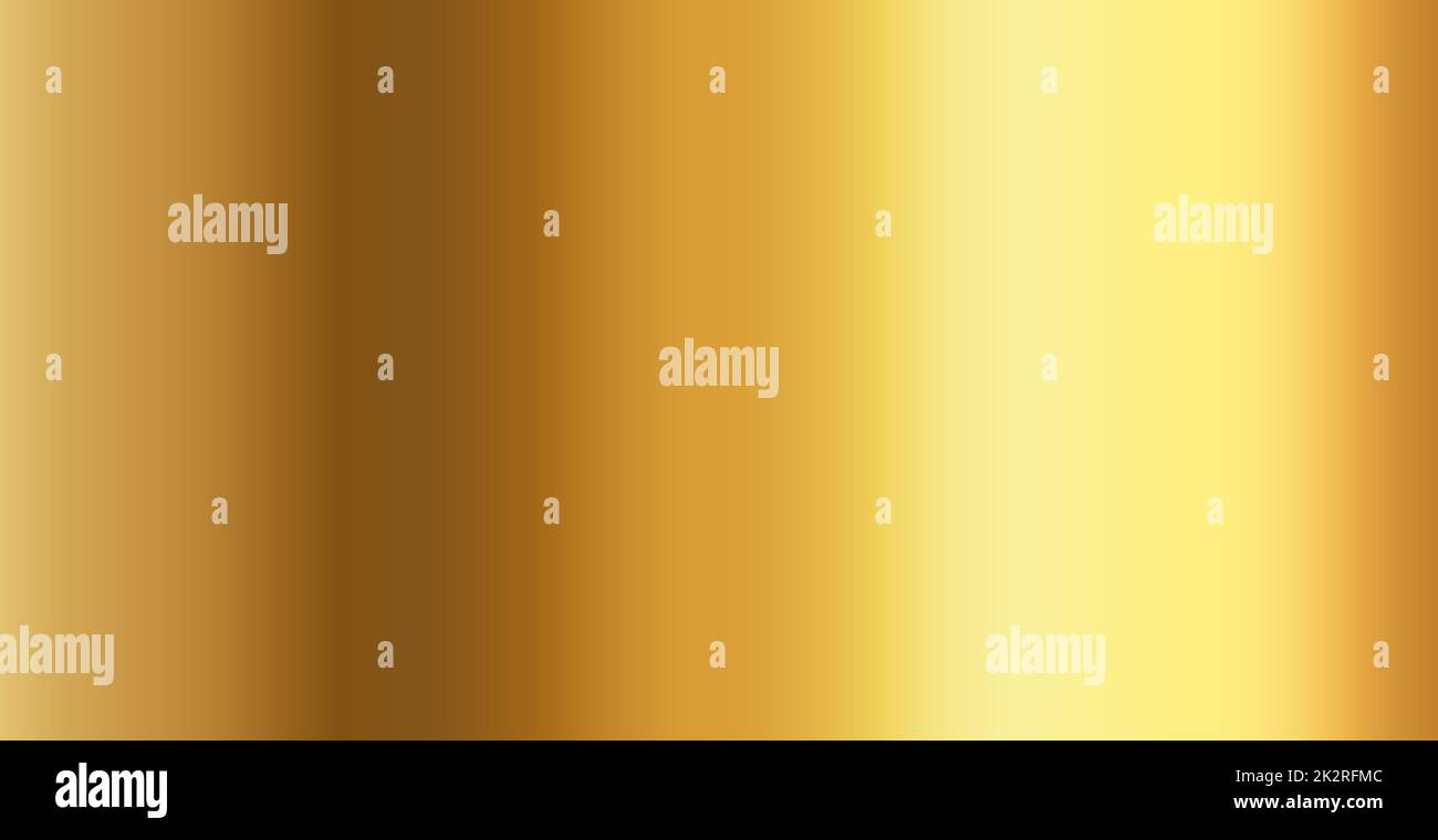 Gold metal plating industry panoramic metal texture with glare - Vector ...