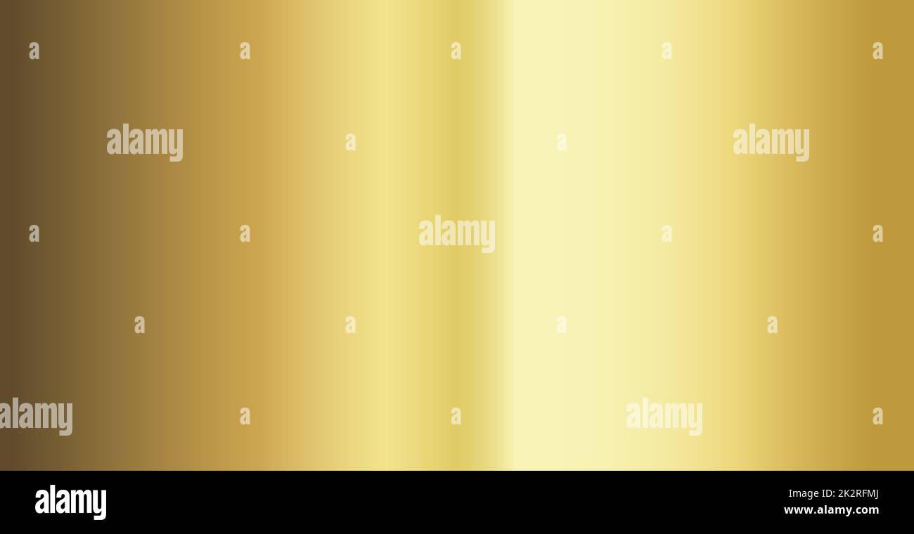 Gold metal plating industry panoramic metal texture with glare - Vector ...