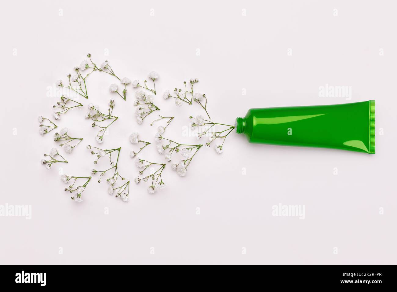 Tube of cream with natural ingredients Stock Photo - Alamy