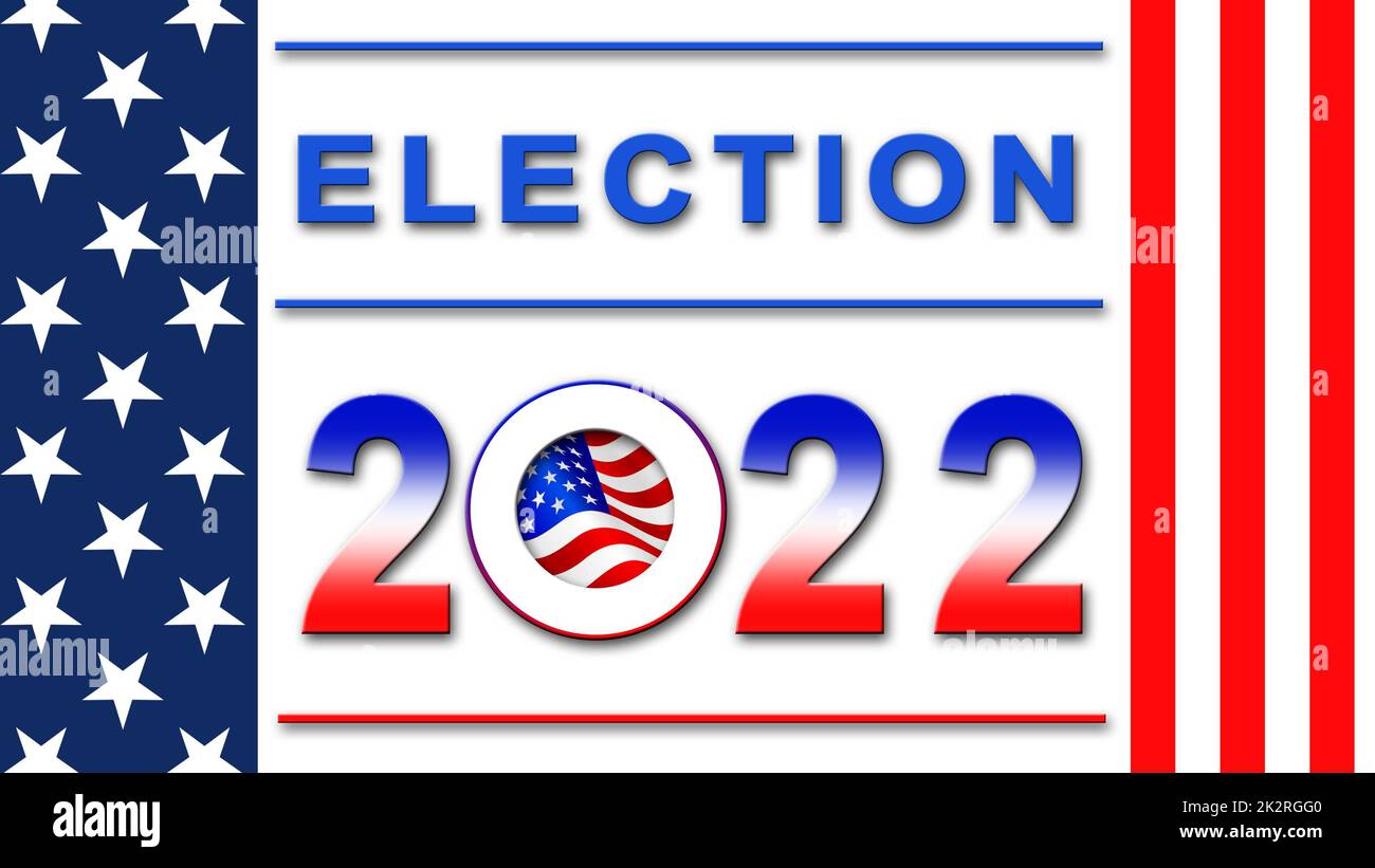 Election day 2022 in united states with flag - poster for Election ...