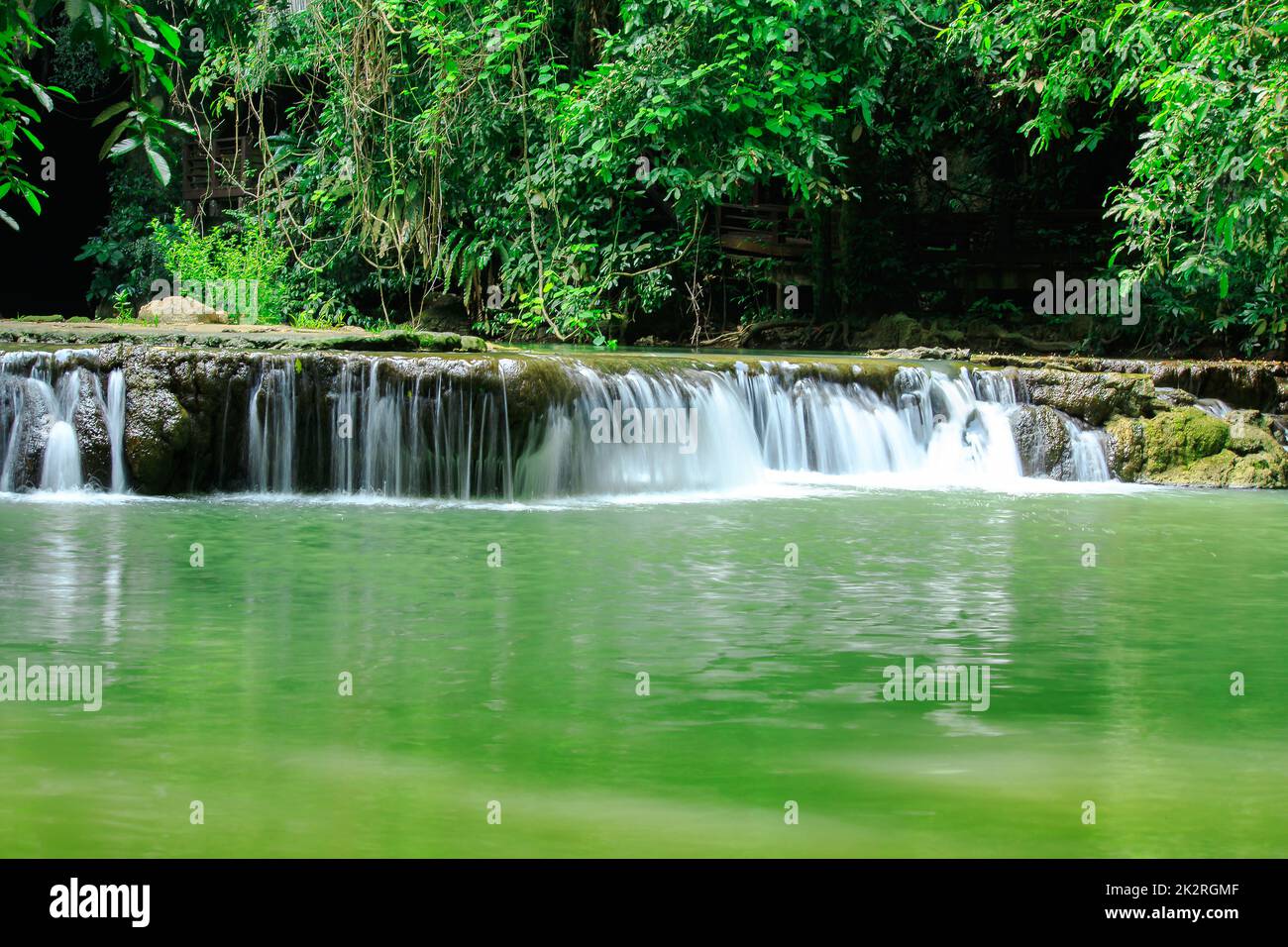Waterfalls in small nature in the forests of Thailand Stock Photo - Alamy