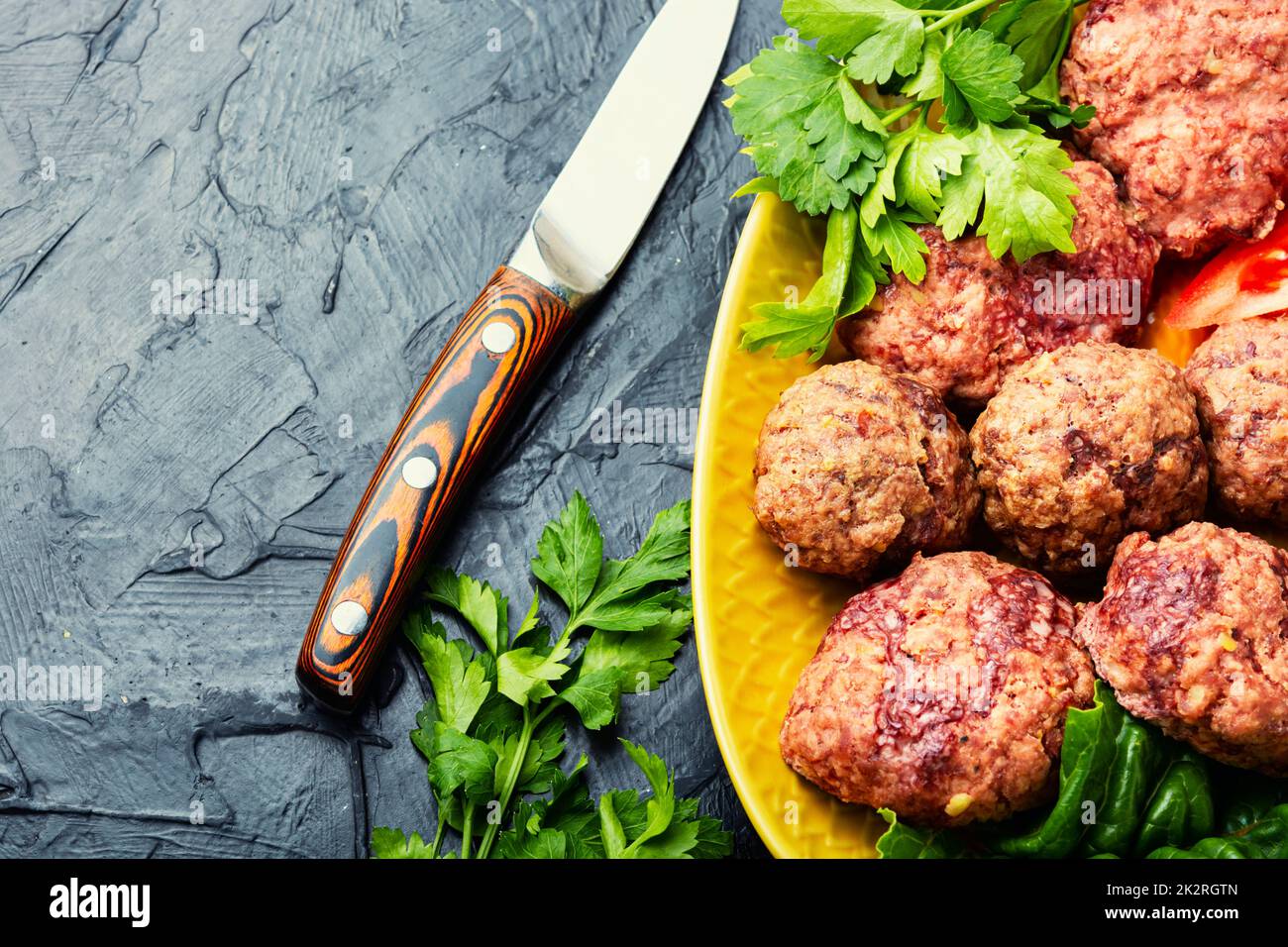Steam beef cutlets Stock Photo - Alamy