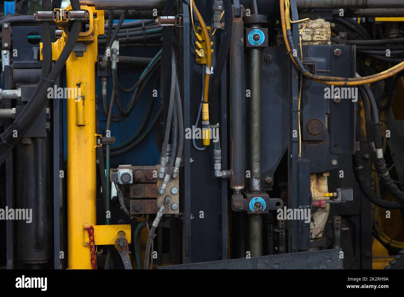 mechanic industrial train equipment service machine close-up Stock ...