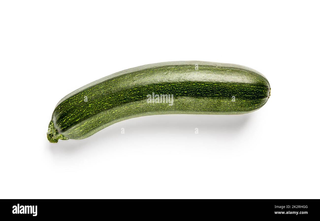 Zucchini isolated on a white background Stock Photo - Alamy