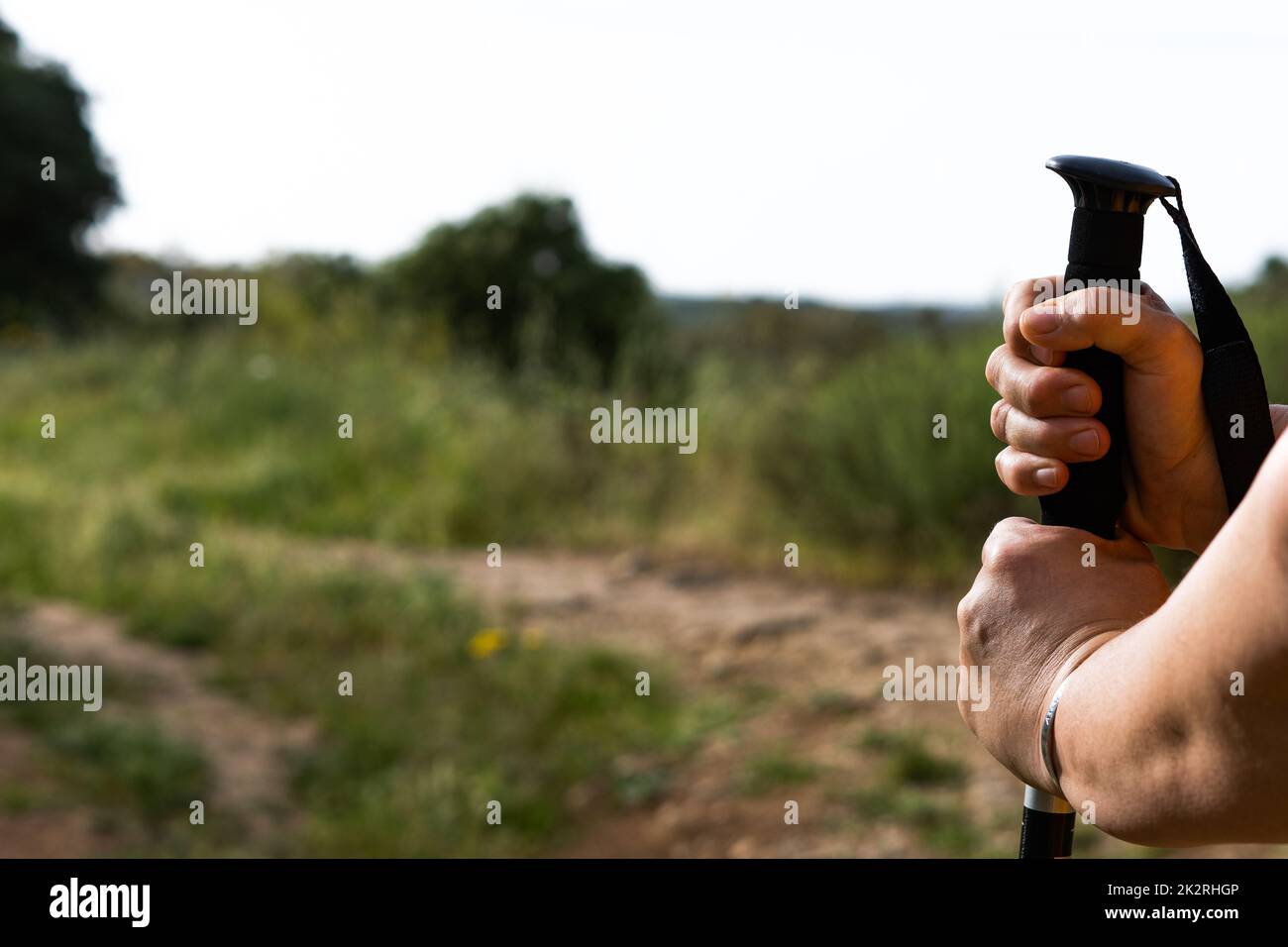 Close up hand holding pole hi-res stock photography and images - Alamy