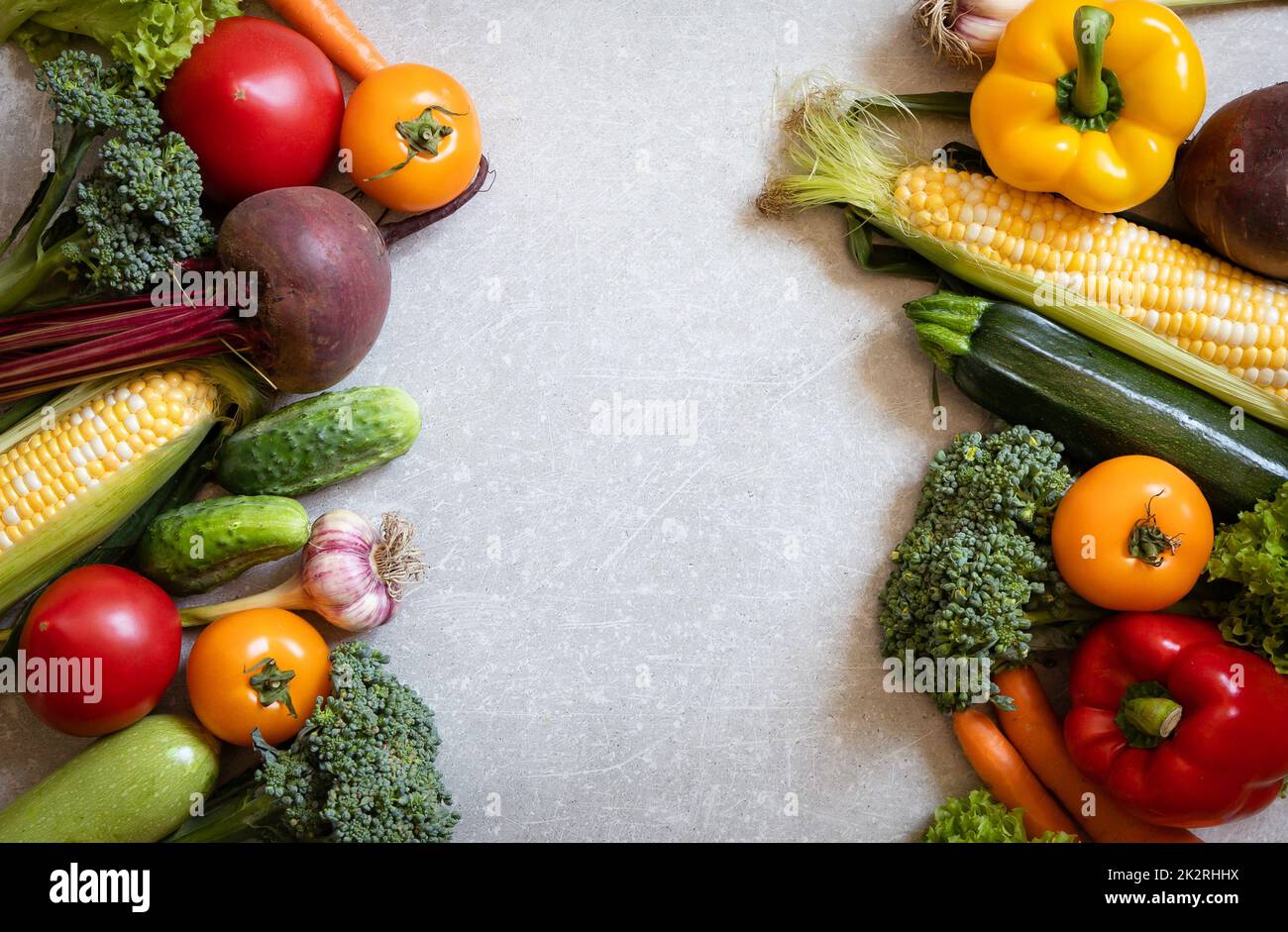 Healthy food background. Healthy vegan vegetarian food. Fresh raw salad ...