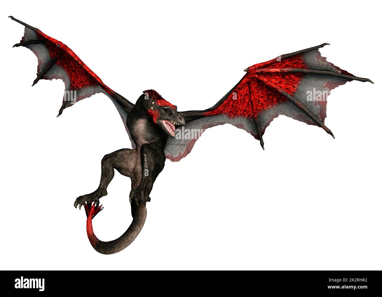 3D Rendering Fairy Tale Dragon on White Stock Photo - Alamy