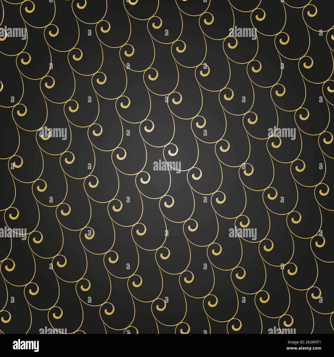 Seamless ornament. Modern background. Geometric modern black and golden ...