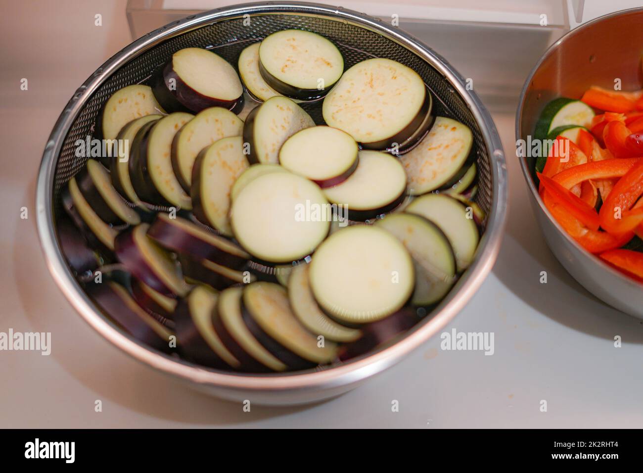 Cooking landscape of summer vegetables Stock Photo - Alamy