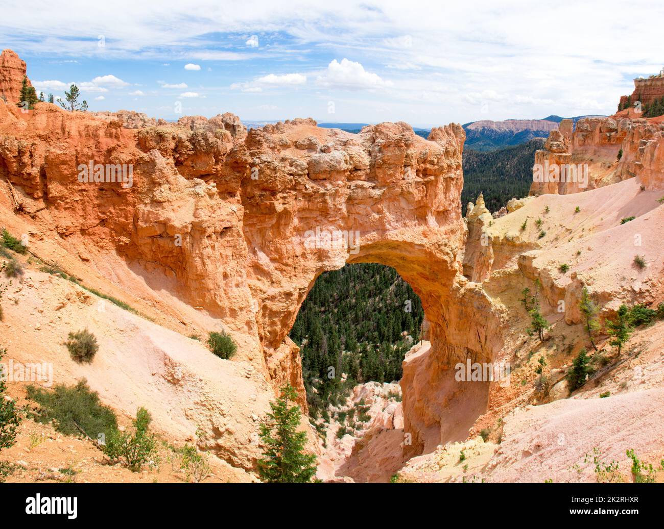 Natural Bridge in Bryce Canyon National Park in Utah America Stock ...
