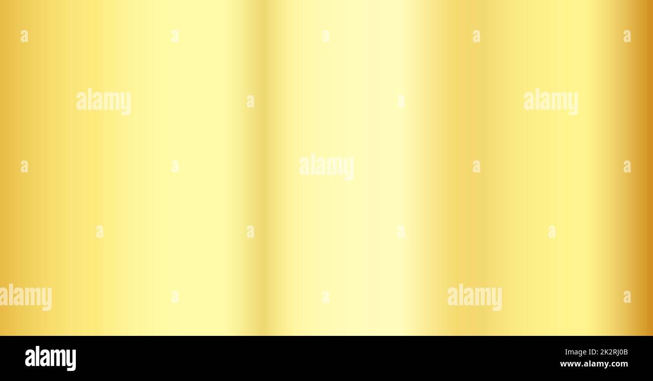 Gold metal plating industry panoramic metal texture with glare - Vector ...