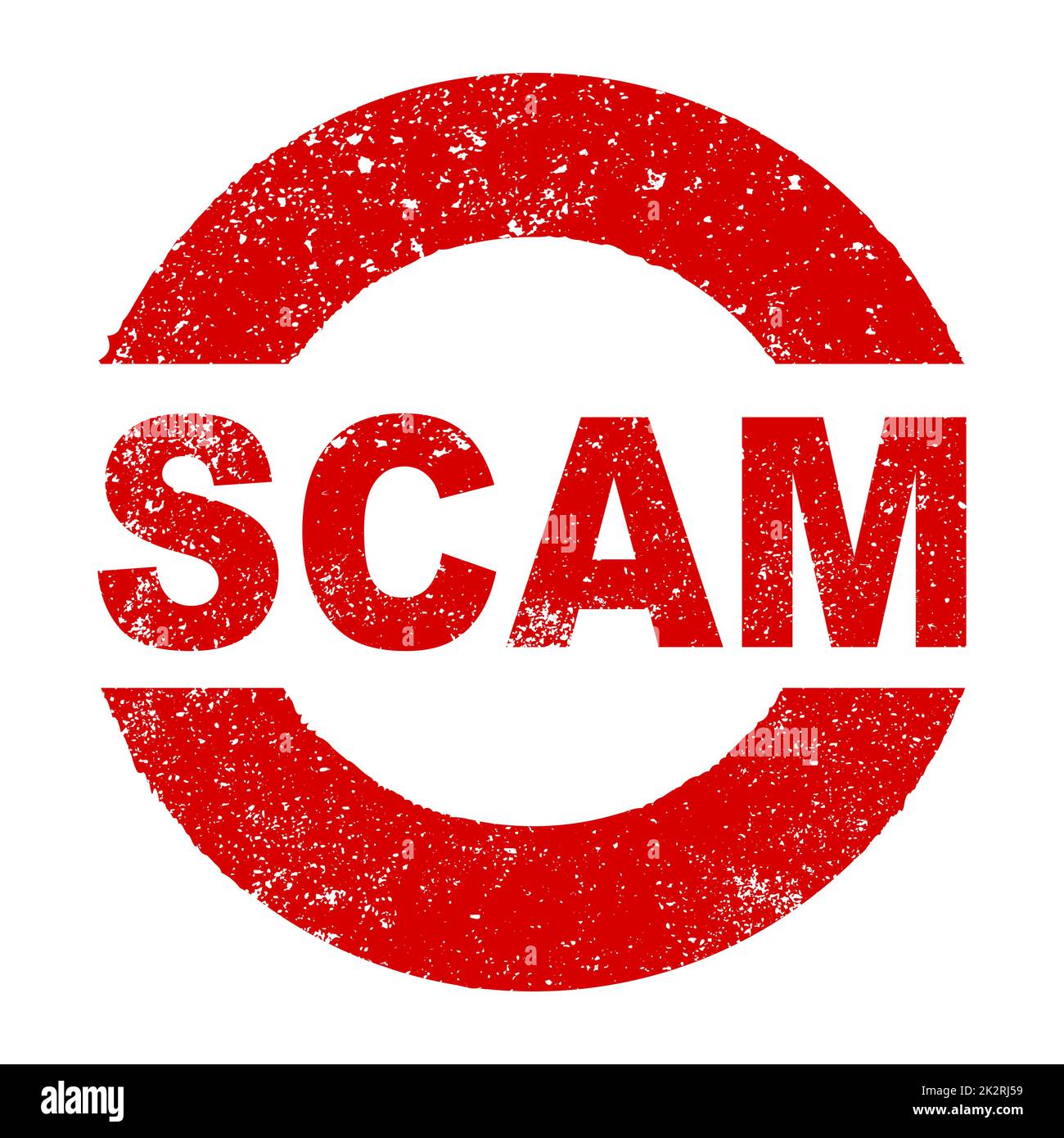 Rubber Ink Stamp SCAM Stock Photo - Alamy