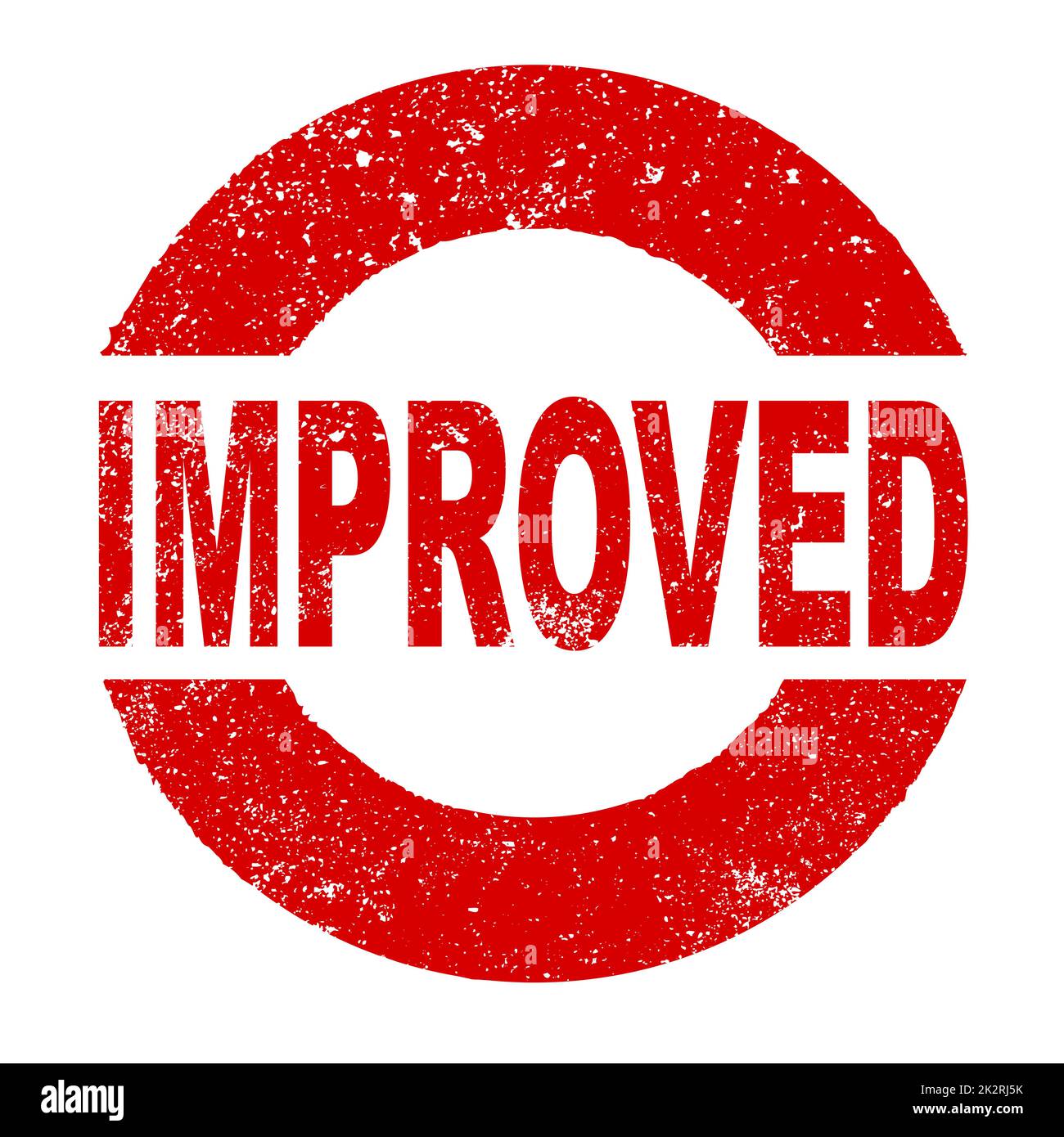 Rubber Ink Stamp IMPROVED Stock Photo - Alamy