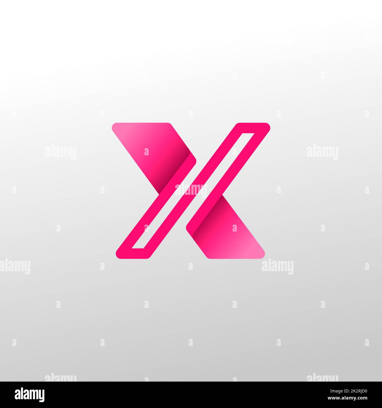 Letter X vector design template Stock Photo - Alamy