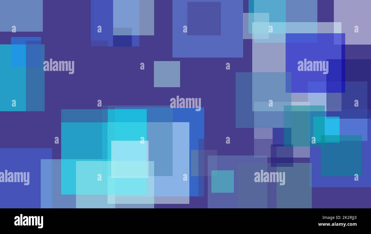 Abstract blue squares with dark slate blue background Stock Photo - Alamy