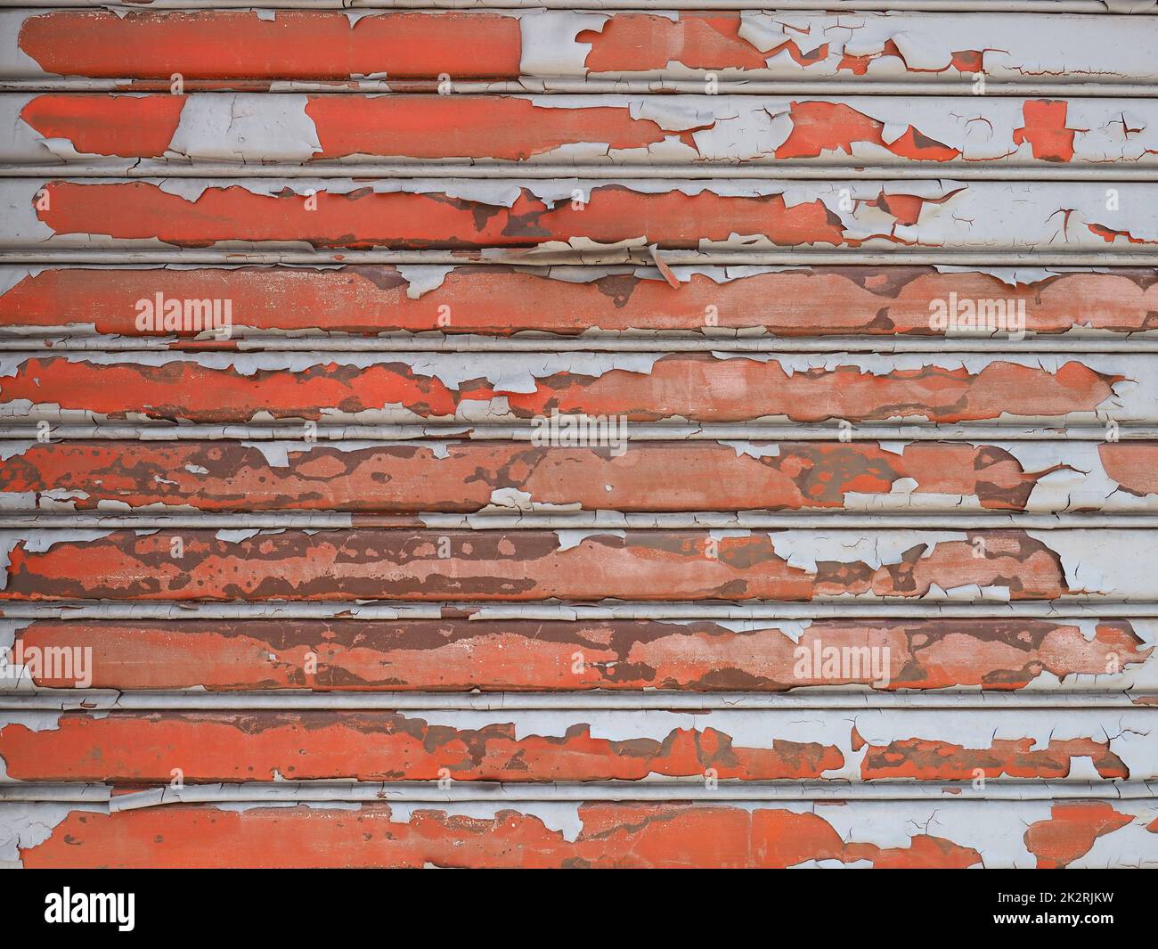 grey red rolling shutter metal texture background Stock Photo - Alamy