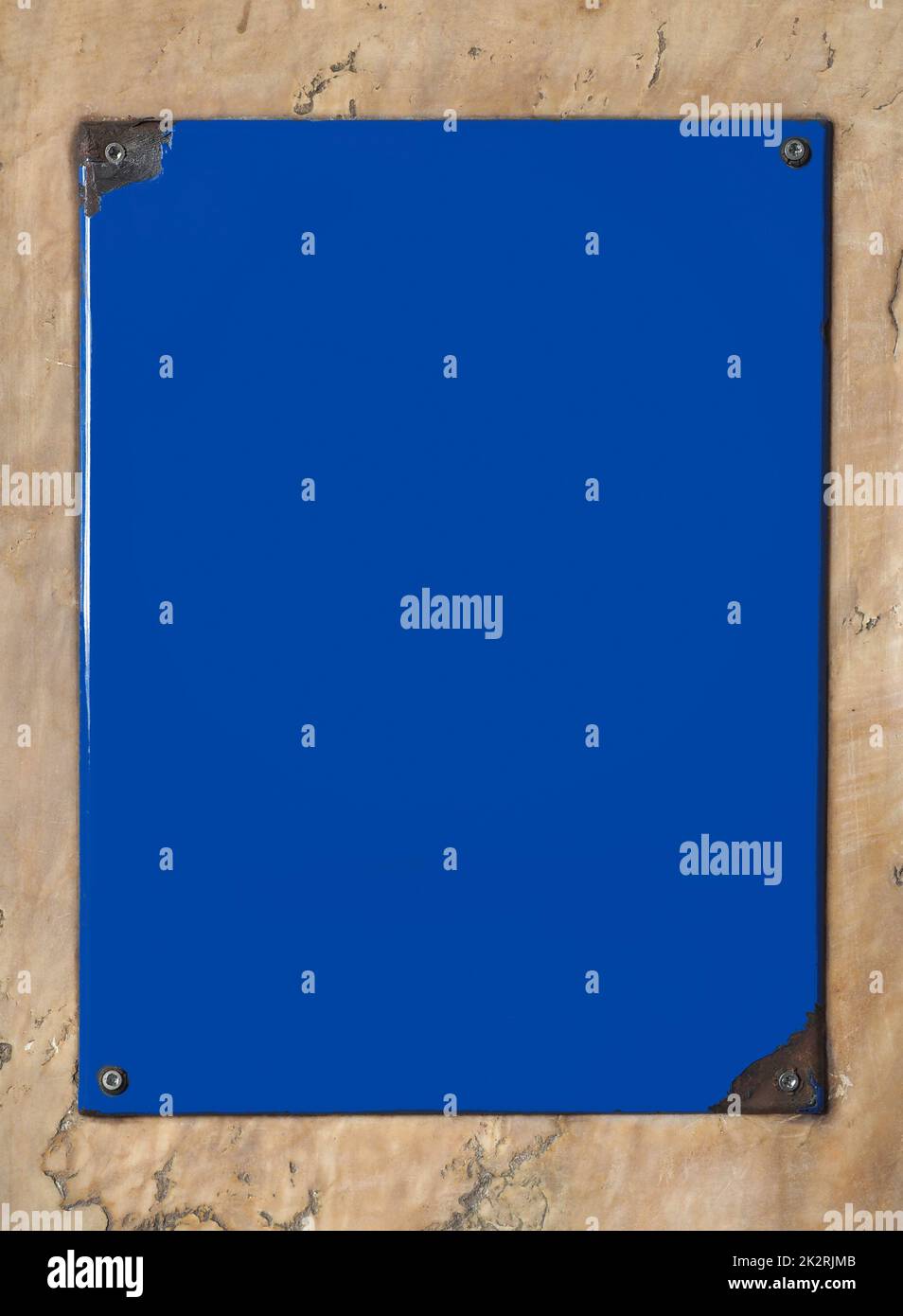 blank blue plaque background Stock Photo - Alamy