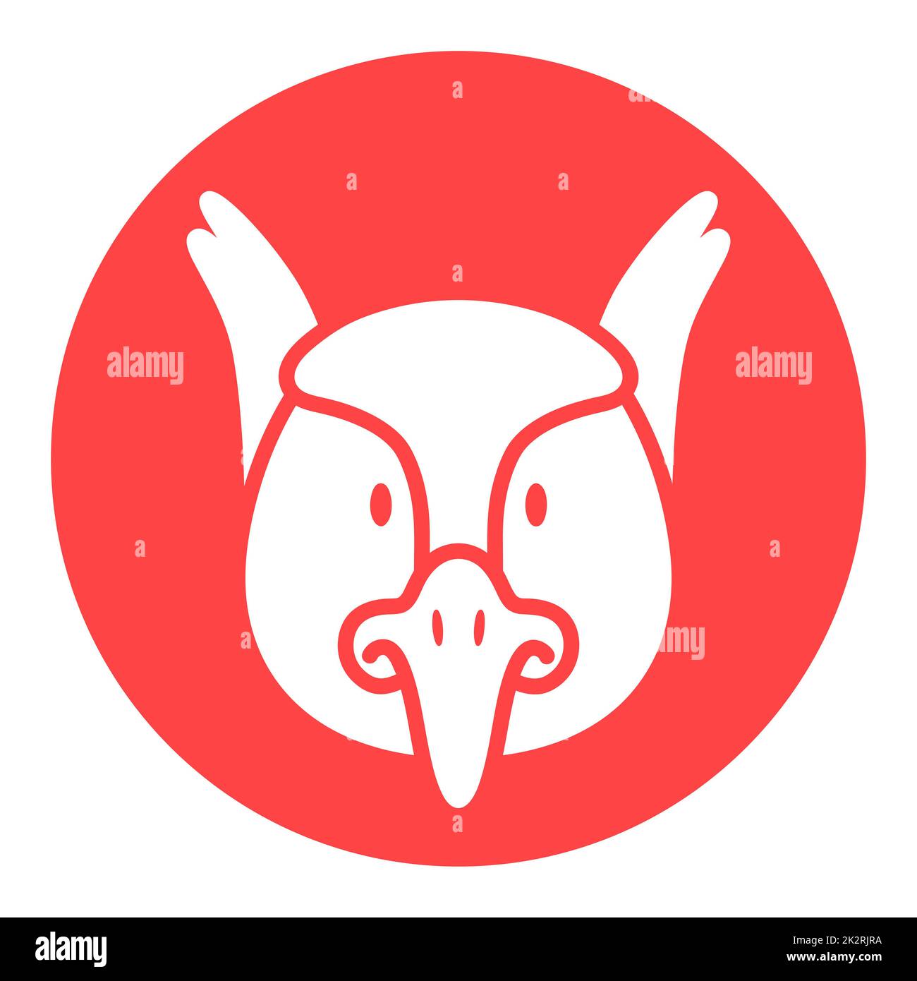 Pheasant glyph icon. Animal head vector Stock Photo - Alamy