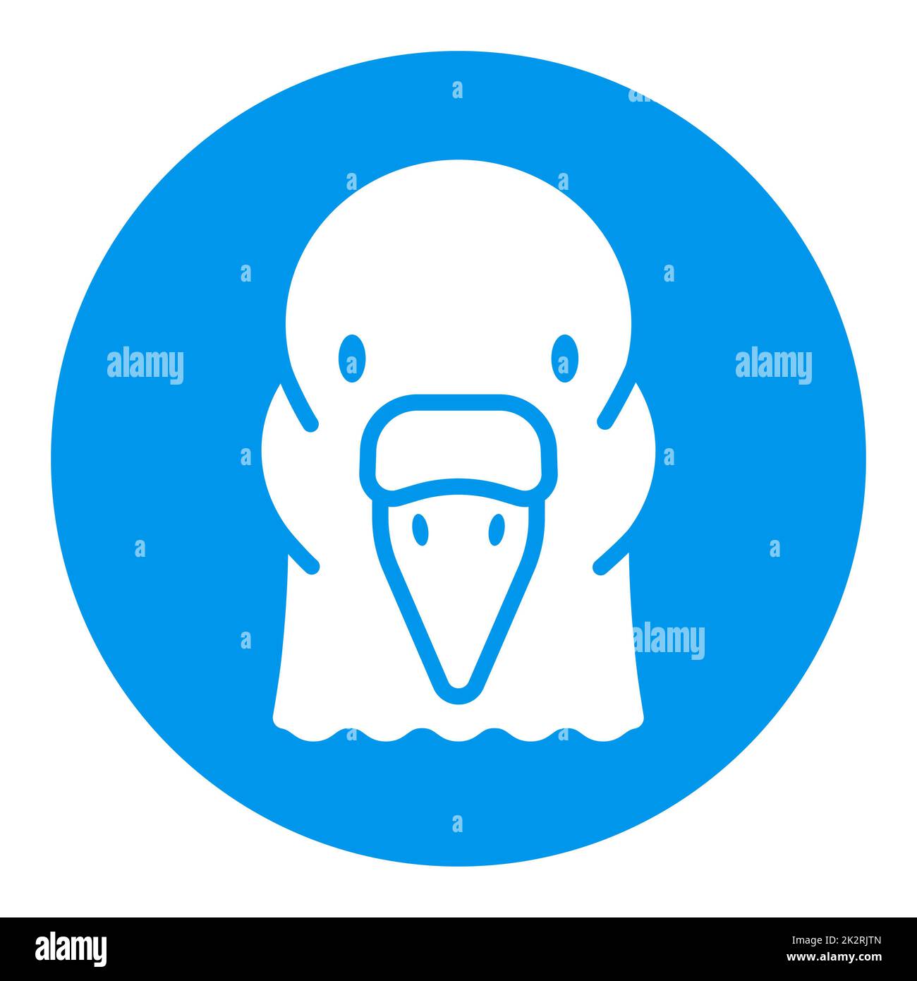 Dove glyph icon. Animal head vector symbol Stock Photo - Alamy