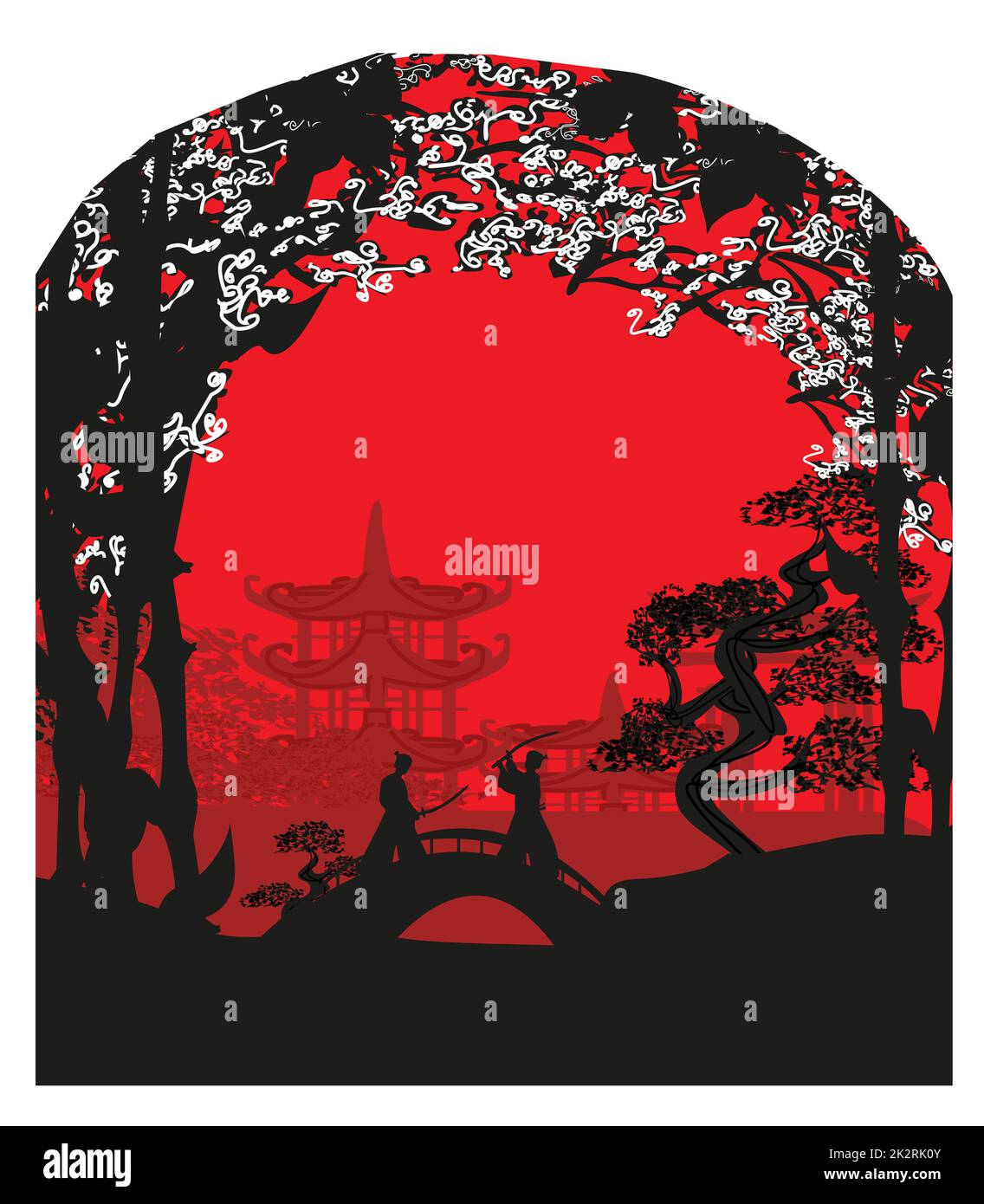 Traditional japanese flowers Cut Out Stock Images & Pictures - Alamy