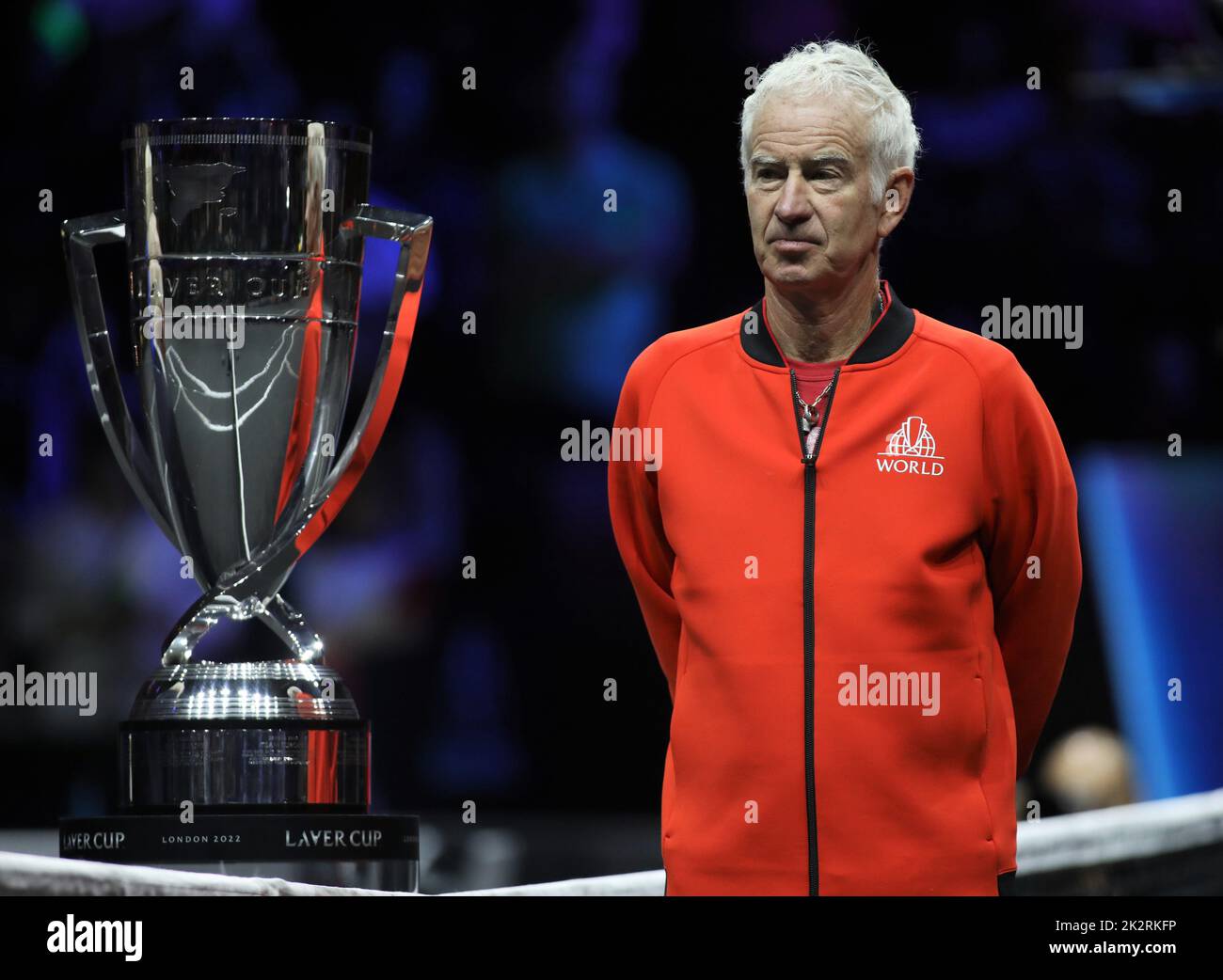 London, UK. 23rd Sep, 2022. Team World Captain John McEnroe and the ...