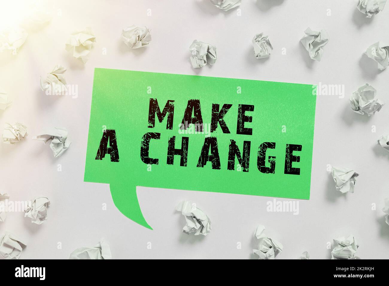 Sign displaying Make A Change. Business overview Create a Difference ...