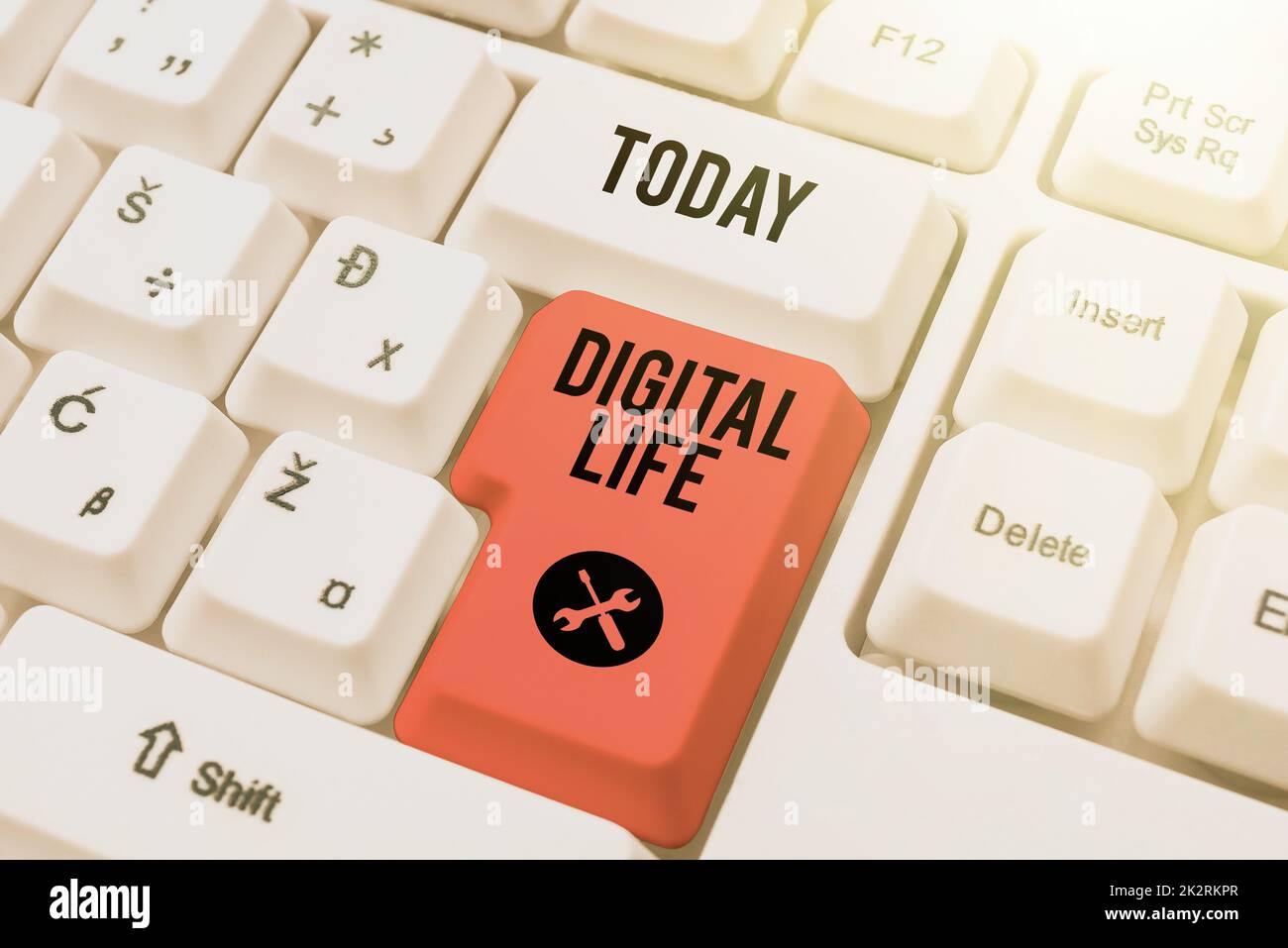 Writing displaying text Digital Life. Business approach Living in a ...