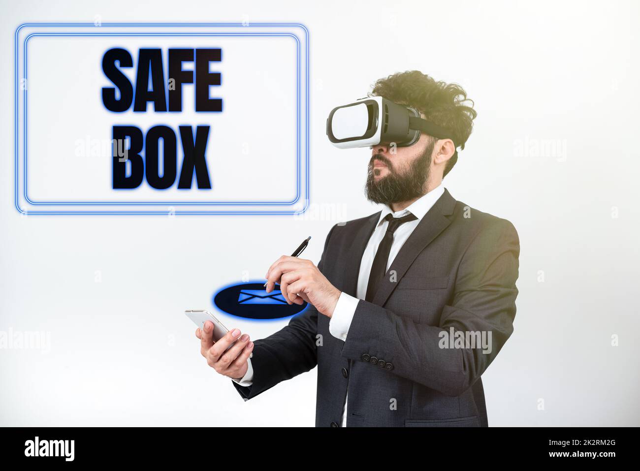 Handwriting text Safe Box. Conceptual photo A small structure where you ...