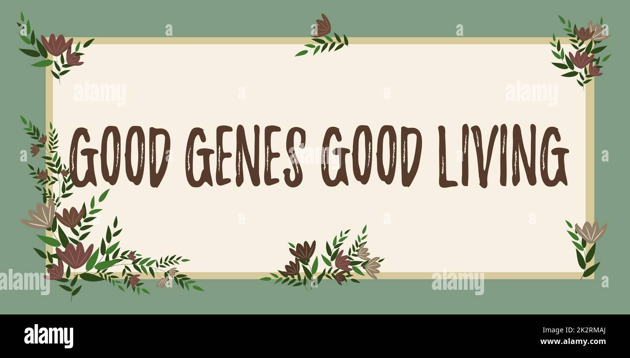 Writing displaying text Good Genes Good Living. Word Written on ...