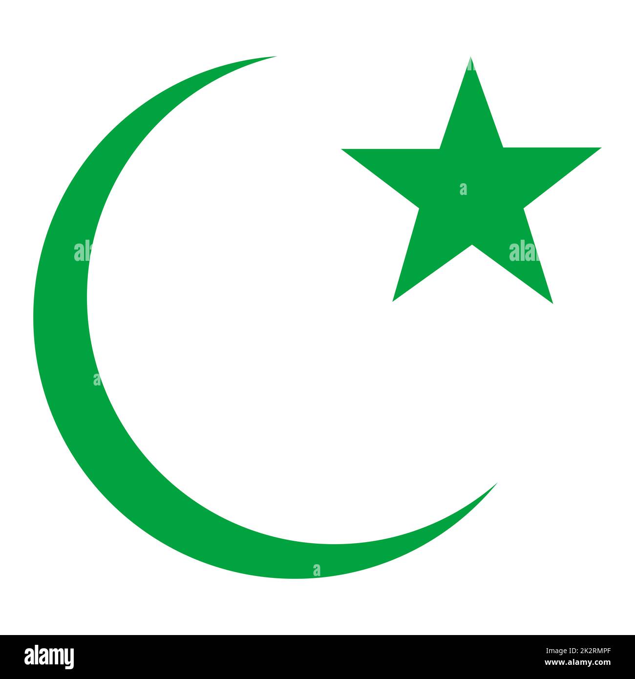 Crescent Moon and Star Symbol Stock Photo - Alamy