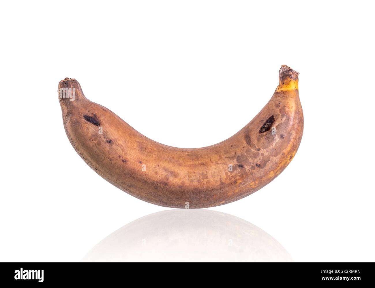 Rotten banana isolated on white background Stock Photo - Alamy