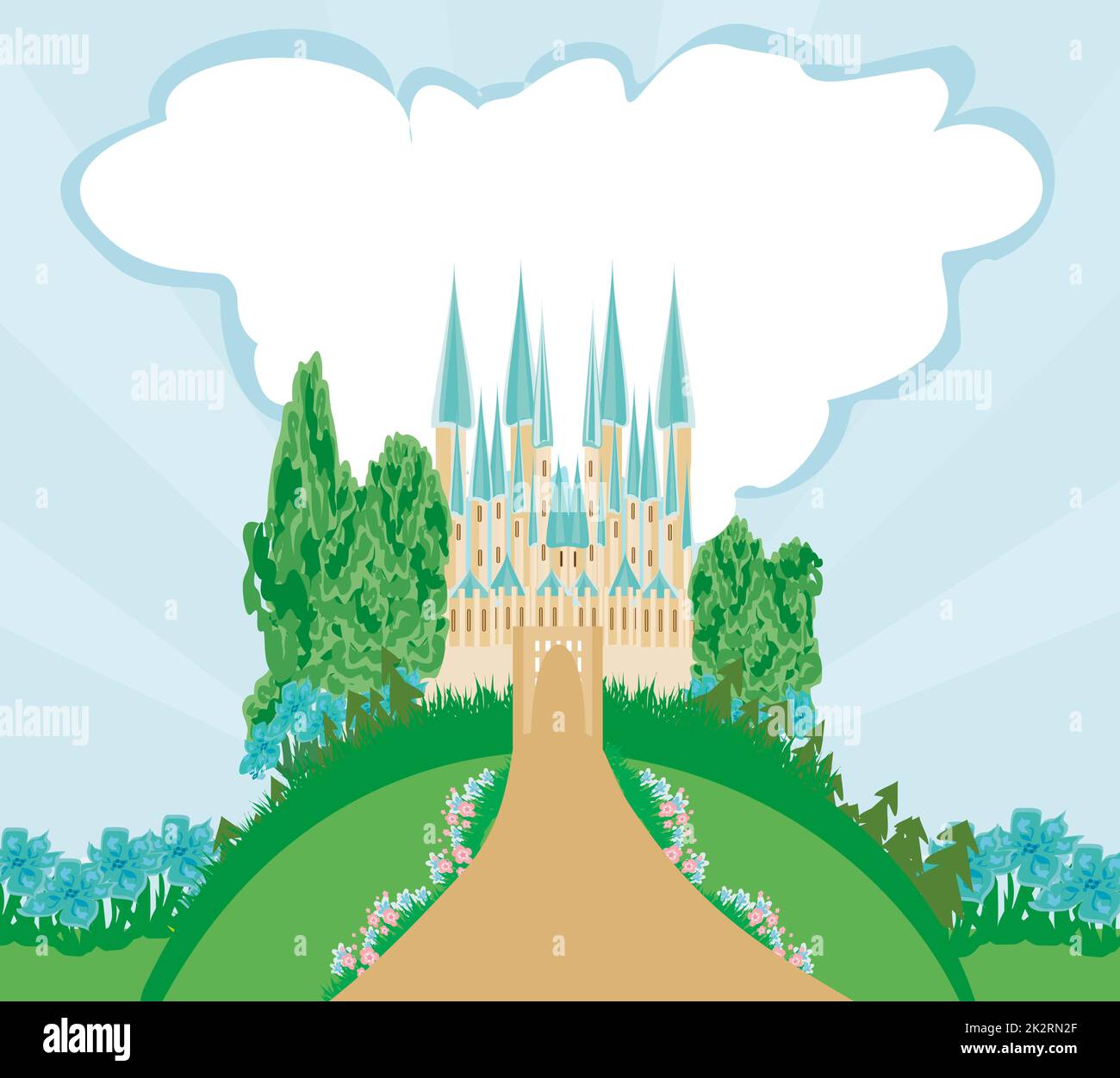 Magic FairyTale Princess Castle Stock Photo - Alamy