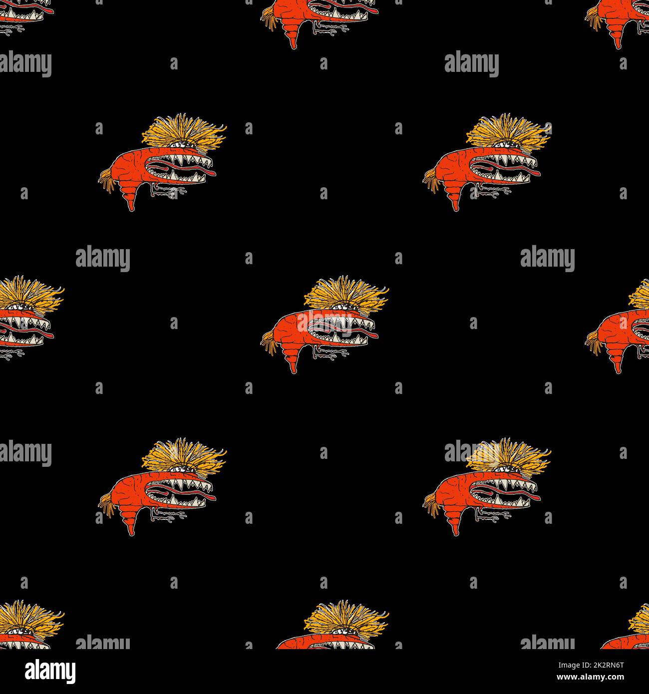 Monster Alien Rat Motif Pattern Stock Photo - Alamy