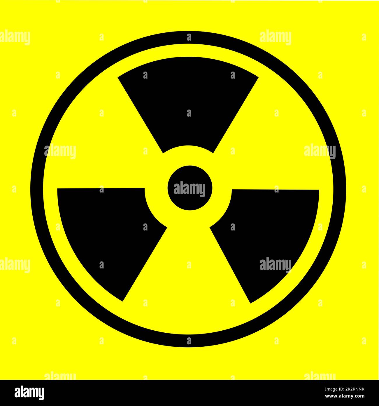 Radioactive Yellow And Black Symbol Stock Photo - Alamy