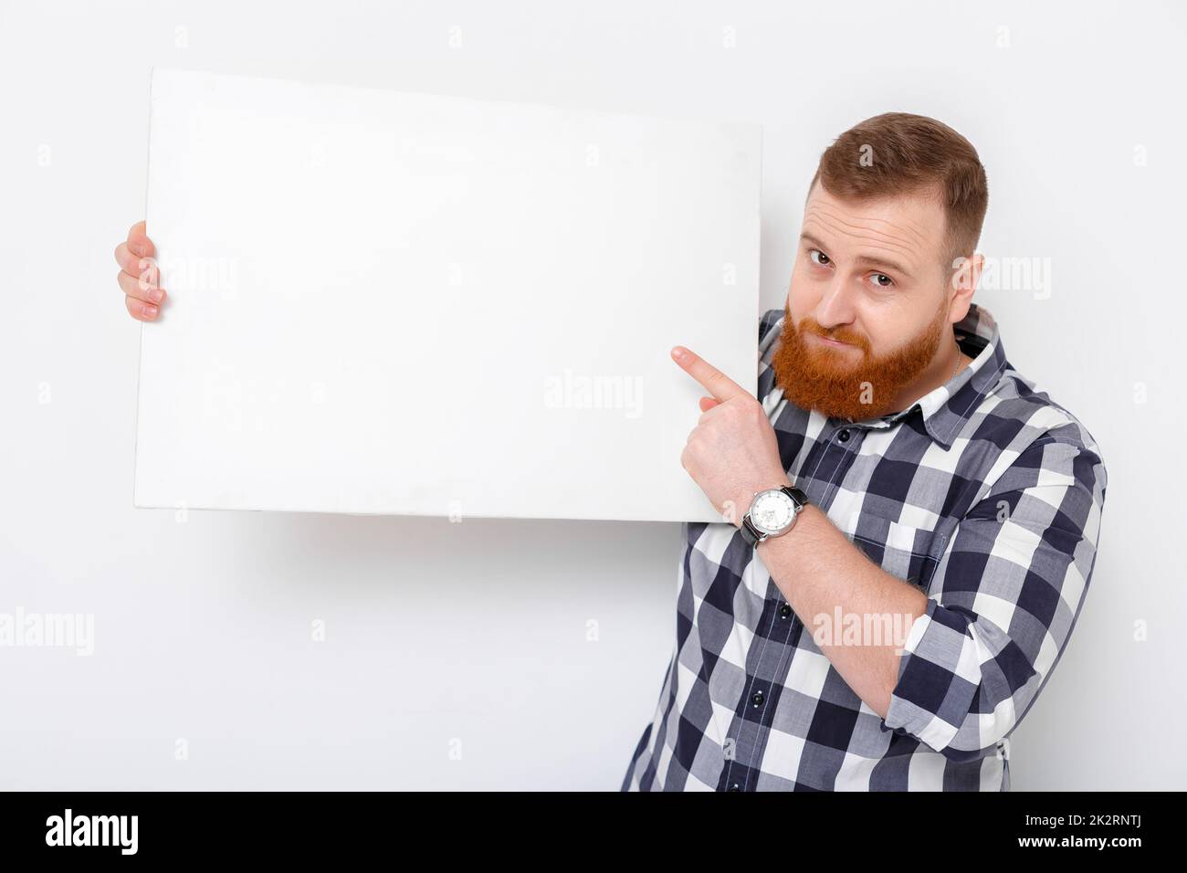 Man holding board blank hi-res stock photography and images - Alamy
