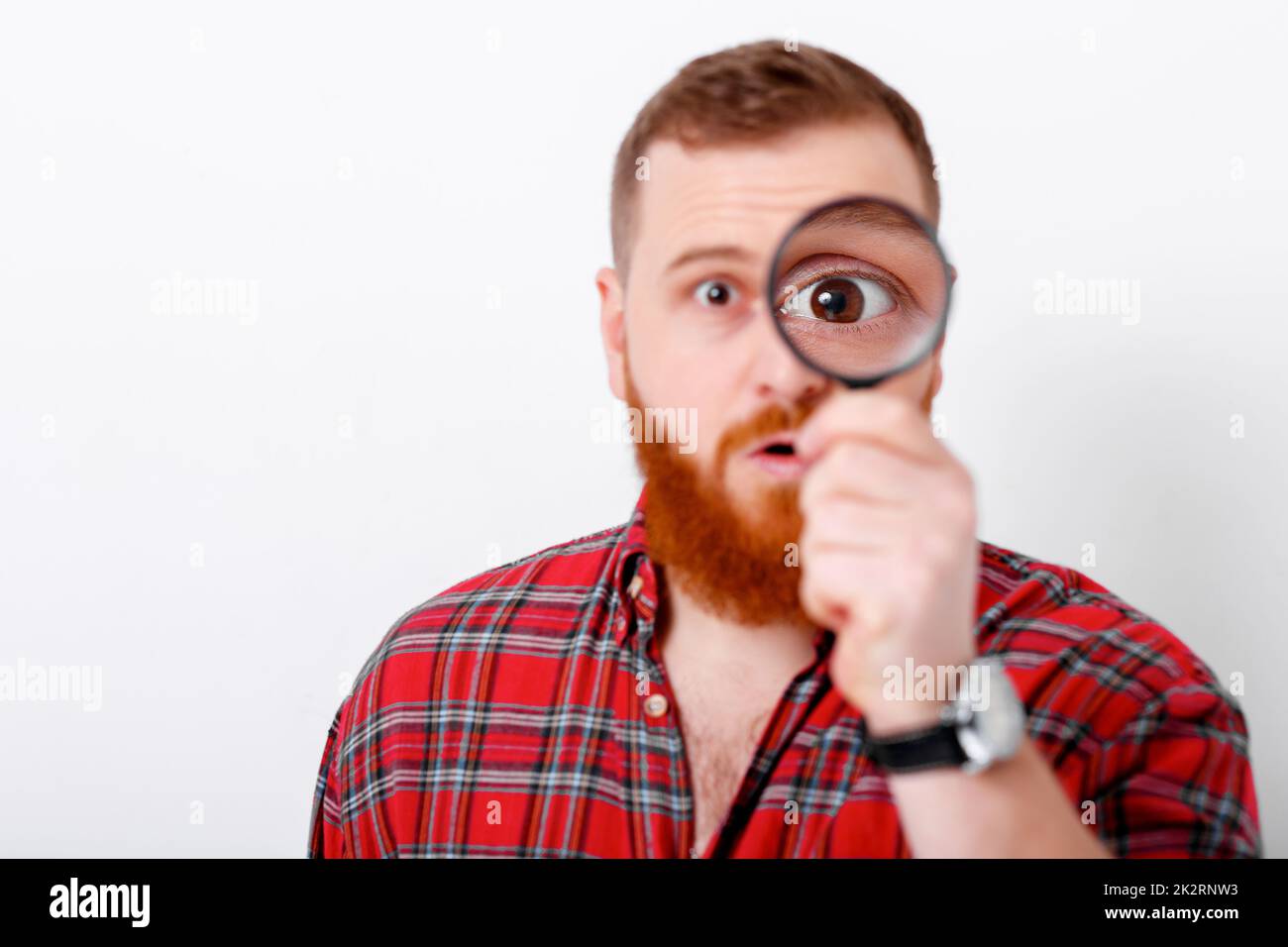 Young detective magnifying glass hi-res stock photography and images ...