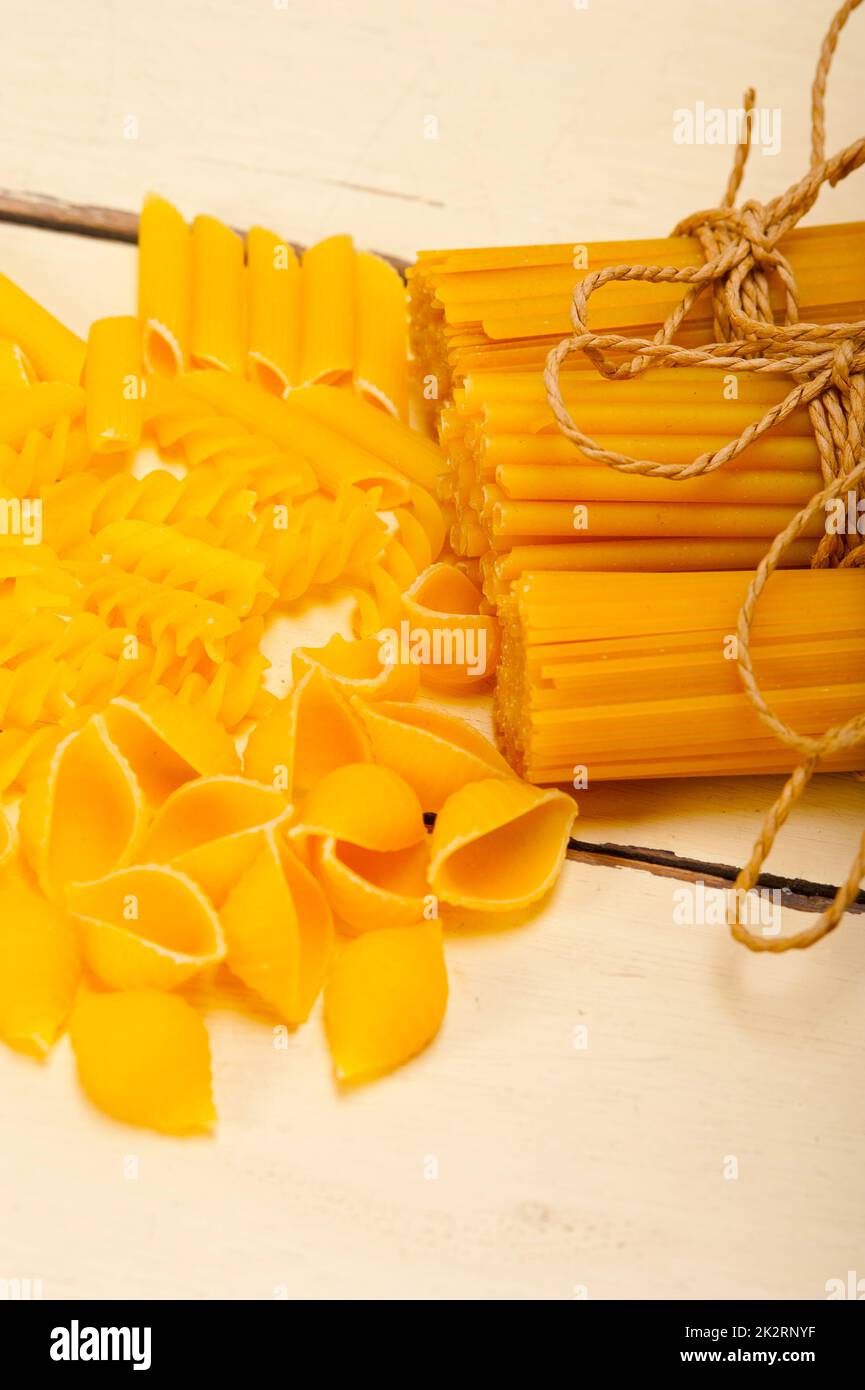 bunch of Italian pasta type Stock Photo - Alamy