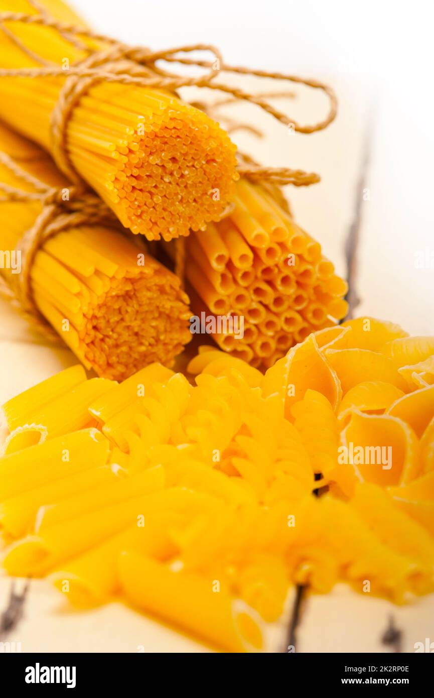 bunch of Italian pasta type Stock Photo - Alamy