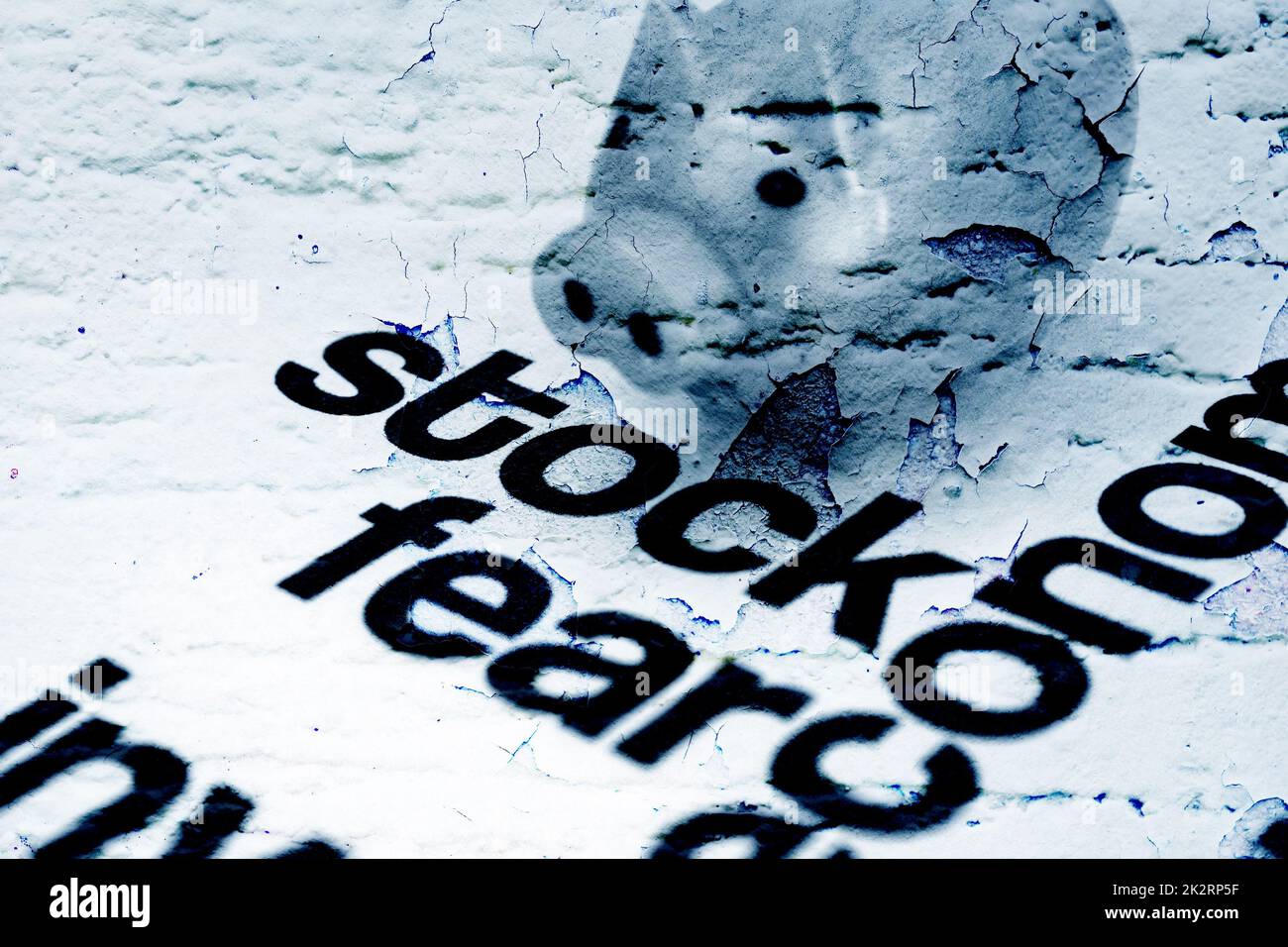 Stock and fear concept on grunge background Stock Photo - Alamy