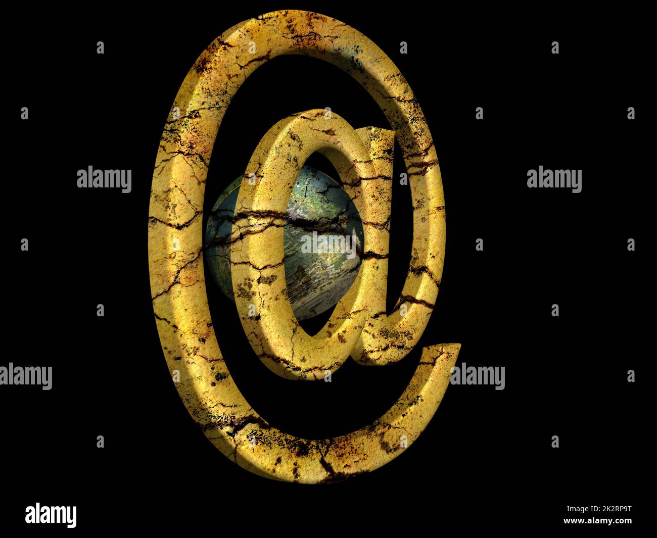 3D e-mail sign Stock Photo - Alamy