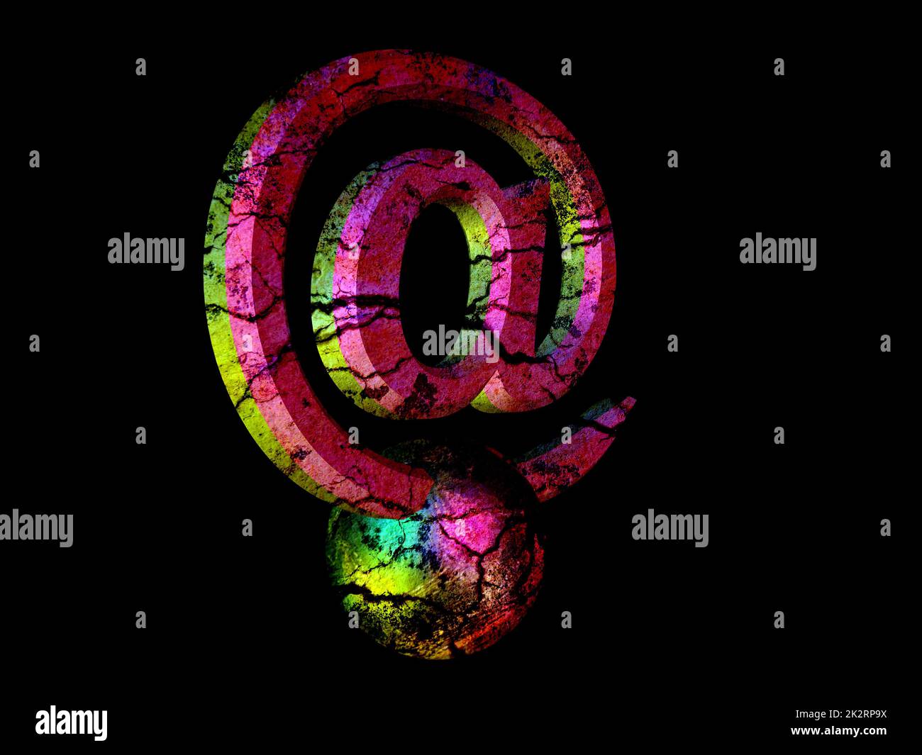 Email sign 3d globe hi-res stock photography and images - Alamy